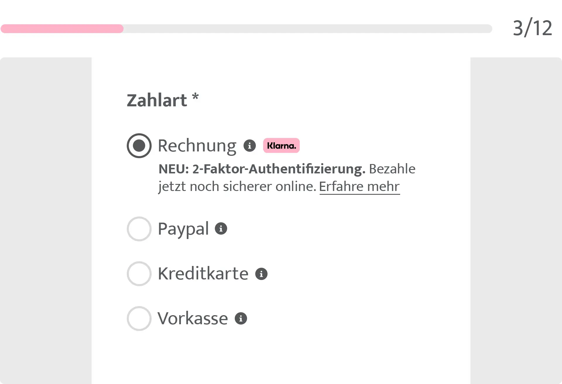 Bezahlung mit Klarna